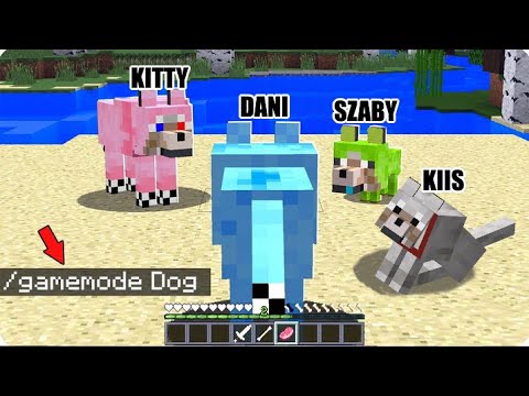 KUTYÁVÁ VÁLTOZTUNK 24 ÓRÁRA A MINECRAFTBAN!