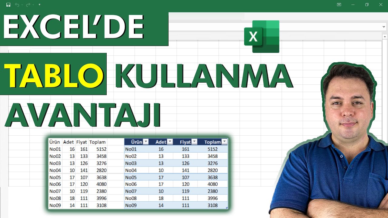 Excel Tablo Kullanma Avantajı | Excel Tablo Formül Oluşturma - YouTube