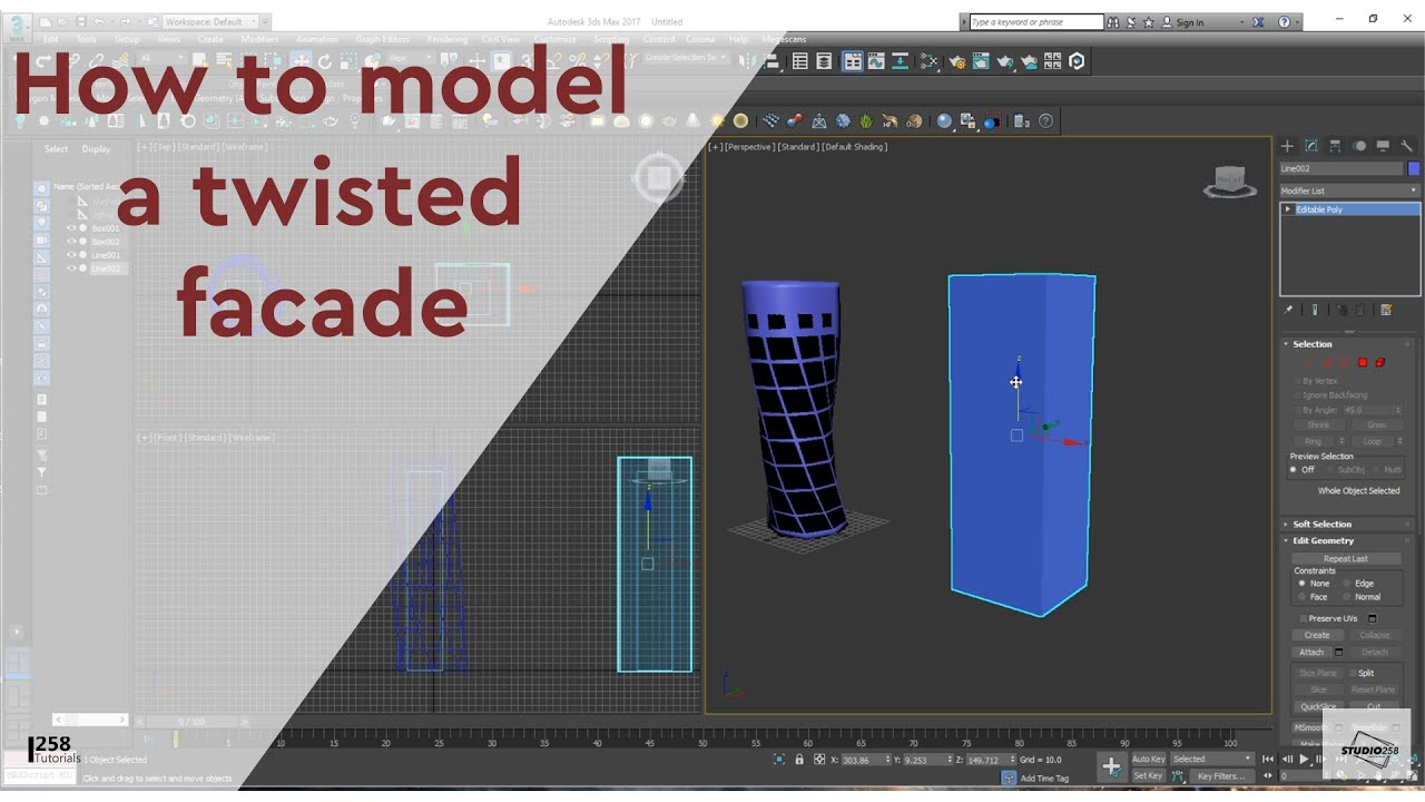 HOW TO MODEL A TWISTED FACADE - YouTube