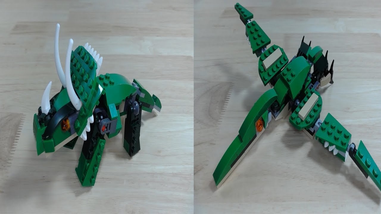 LEGO Creator 31058 Mighty Dinosaur 3in1 Builds 2 and 3 - YouTube