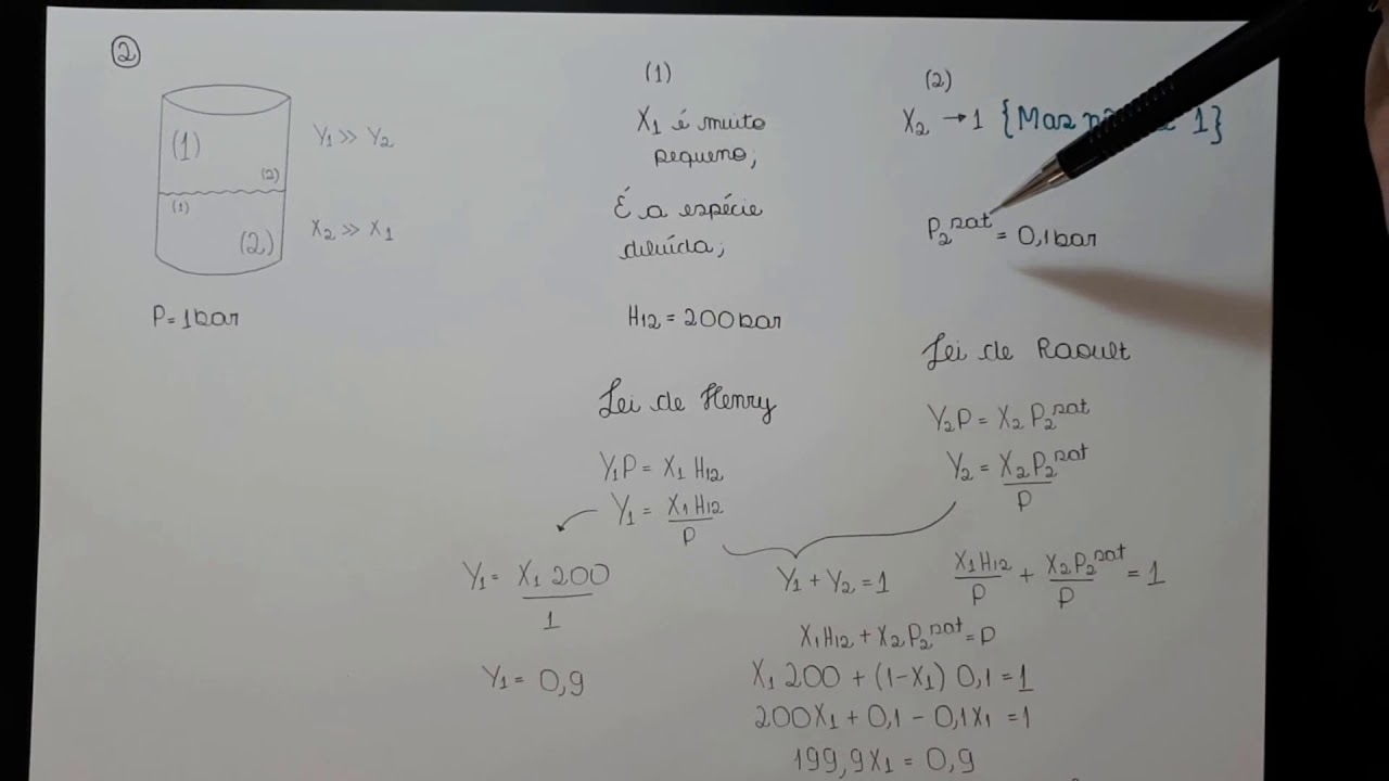 Aplicação da Lei de Henry (exemplo 2) - YouTube