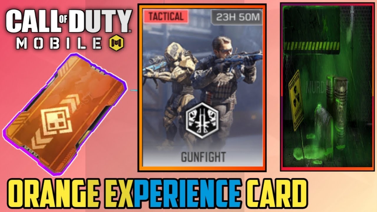 Cod Mobile orange experience card || cod Mobile robot mode || zombies ...