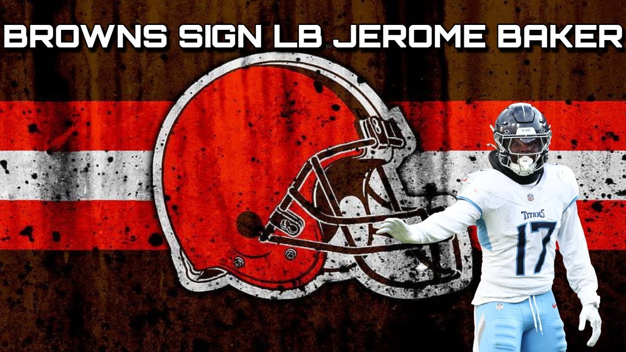 Browns sign LB Jerome Baker - YouTube