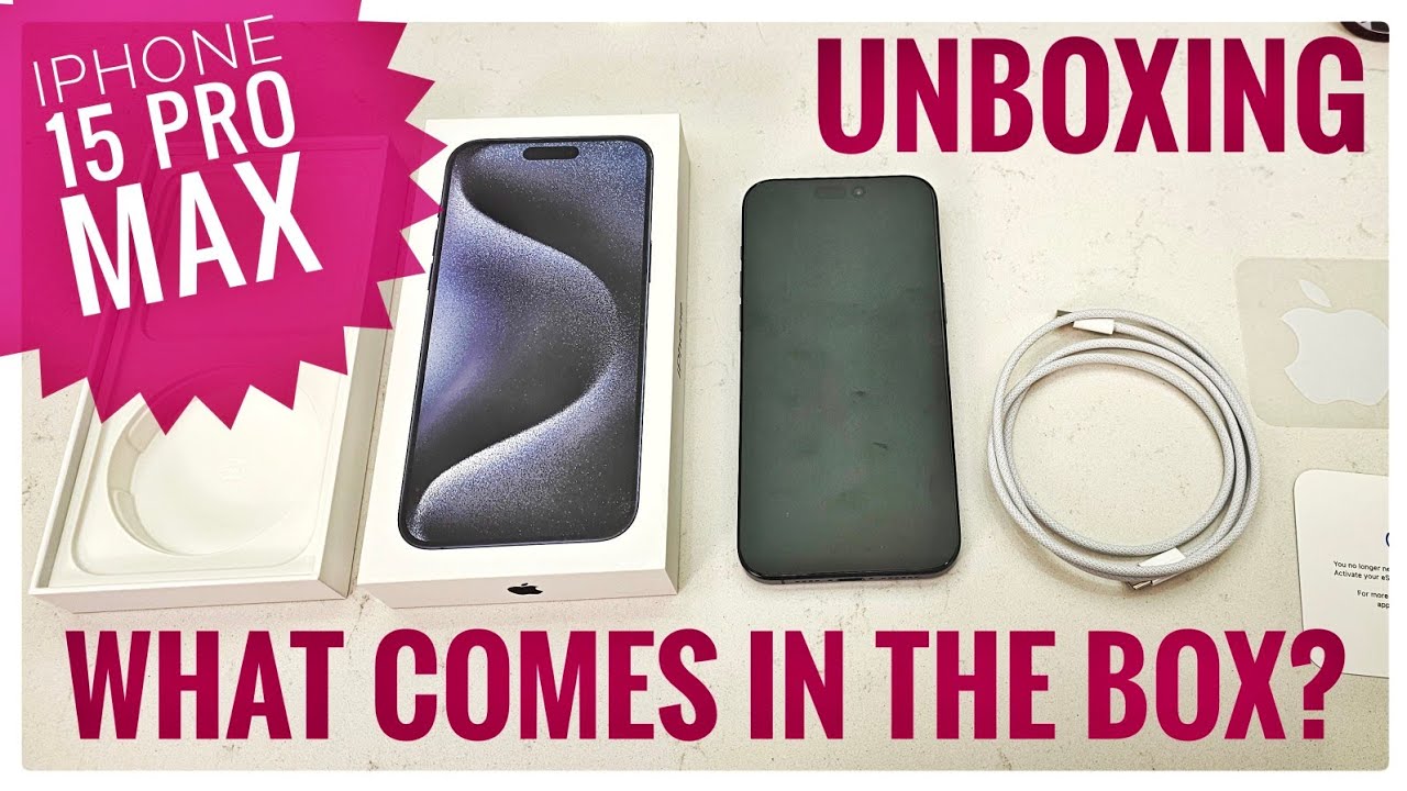 Unboxing iPhone 15 Pro Max Does It come With Sim Card or USB-C Cable ...