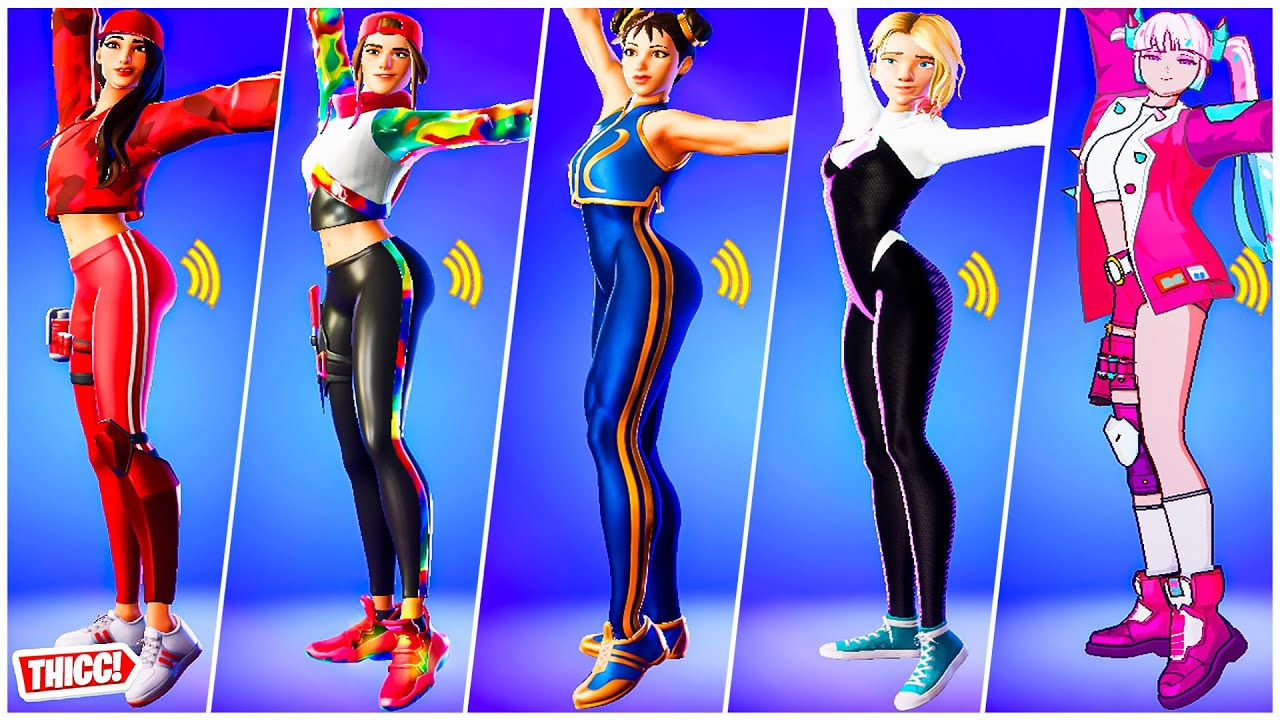 *NEW* Fortnite Reality's Master Emote Showcase With All Thicc Girl ...
