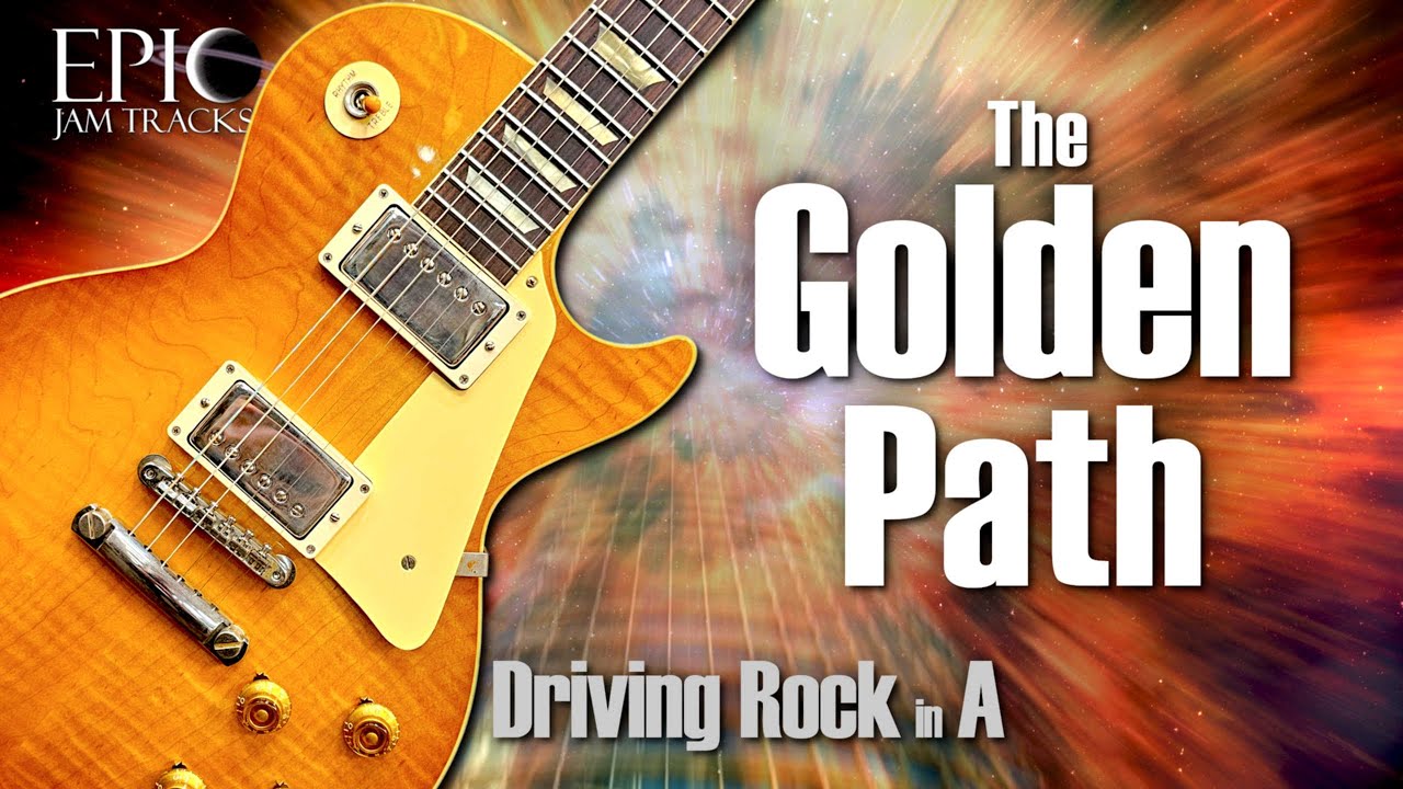 Driving Rock Backing Track in A - The Golden Path - YouTube