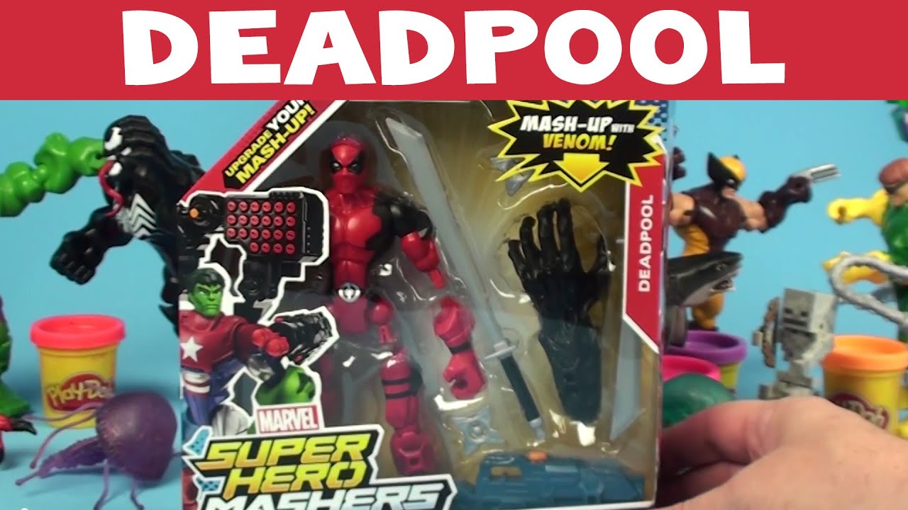 Deadpool Action Figure Marvel Superhero Mashers Unboxing - YouTube