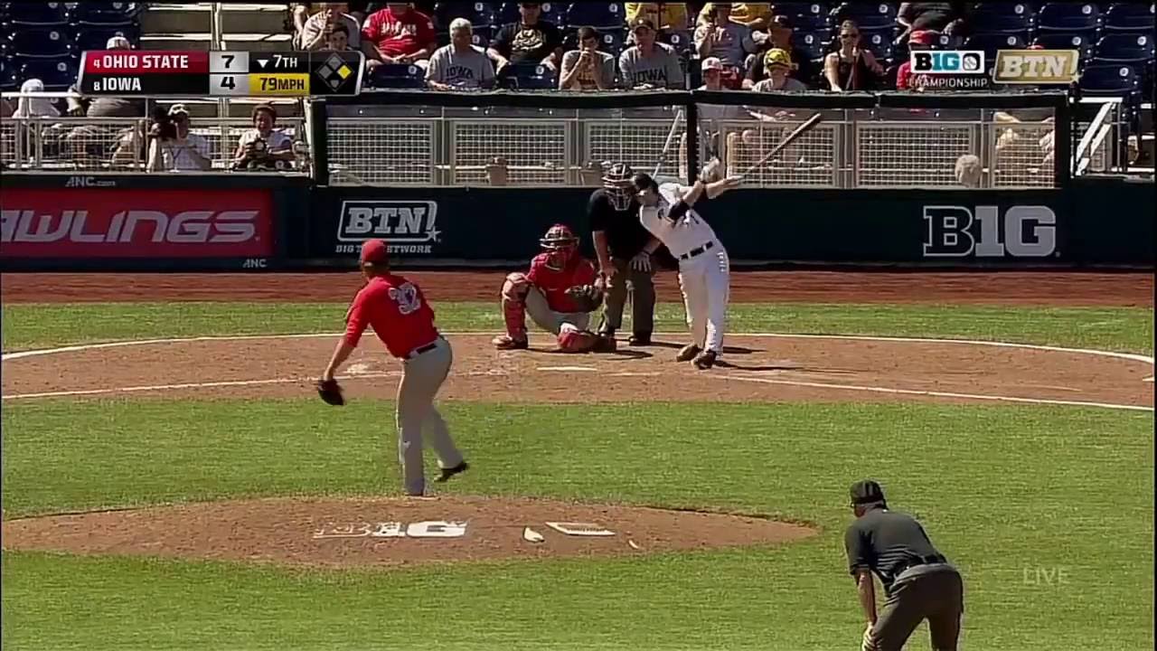 Nick Sergakis Flashing the Leather vs. Iowa - YouTube