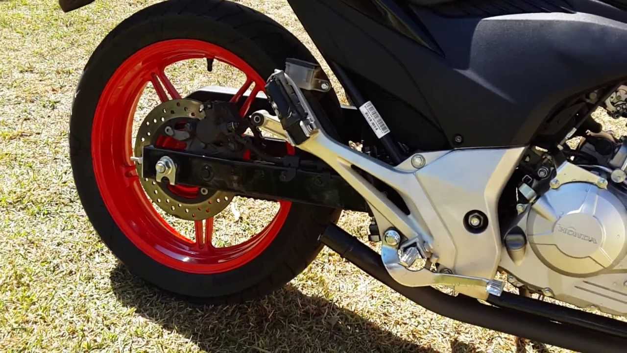 CB 300 R RODA VERMELHA - SEM PONTEIRA DE ESCAPAMENTO - EXCLUSIVA - YouTube