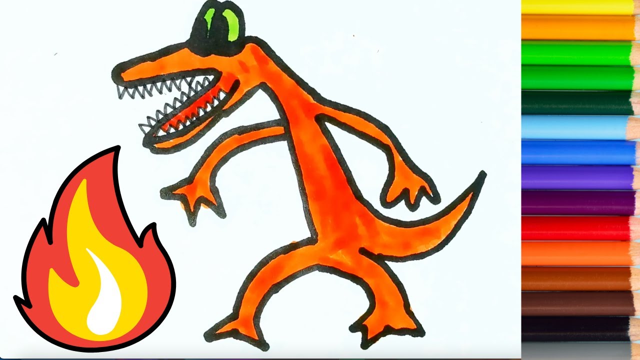 How to DRAW RAINBOW FRIENDS orange - YouTube