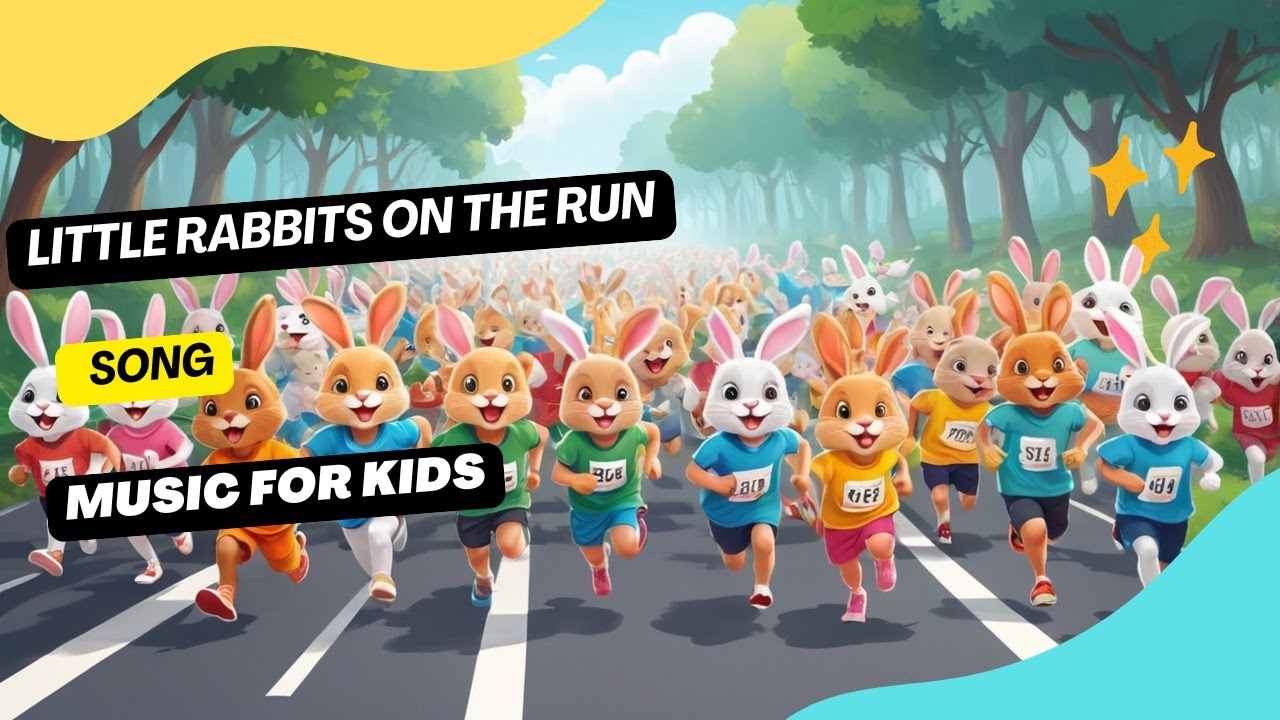 Little Rabbits on the Run / Song / Music for Kids - YouTube