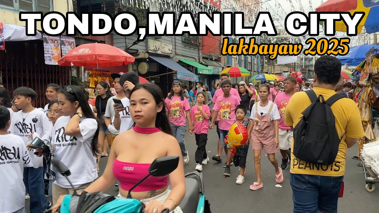 TONDO MANILA CITY-Lakbayaw 2025| Feast of Sto.Niño in Tondo[4k] walking ...