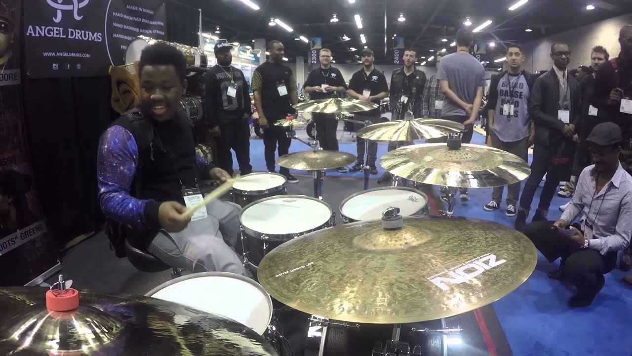 Angel Drums & Zion Cymbals NAMM 2015 - YouTube