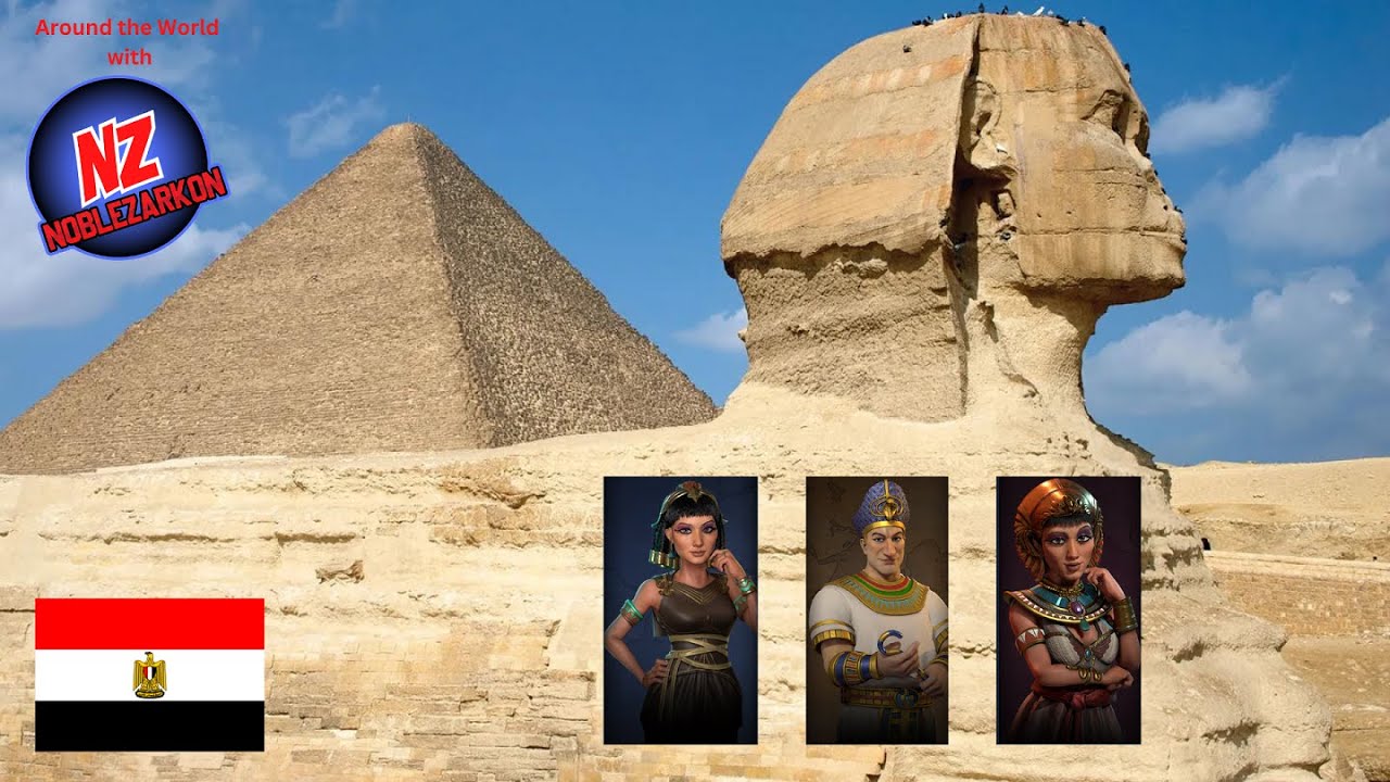 Leader Introduction - Egypt- Cleopatra (both personas) & Ramses #civilization #civilization6 ...