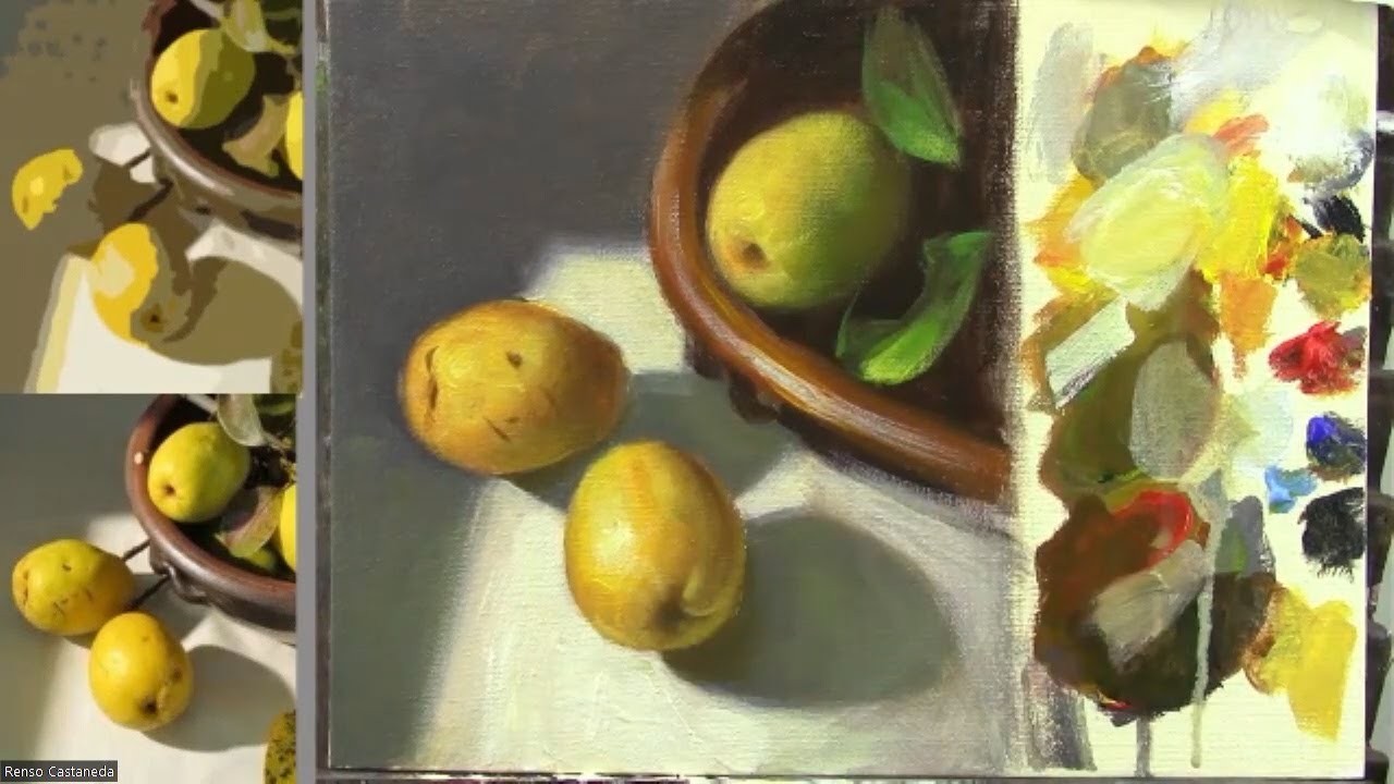 Painting Still life in Acrylics - YouTube