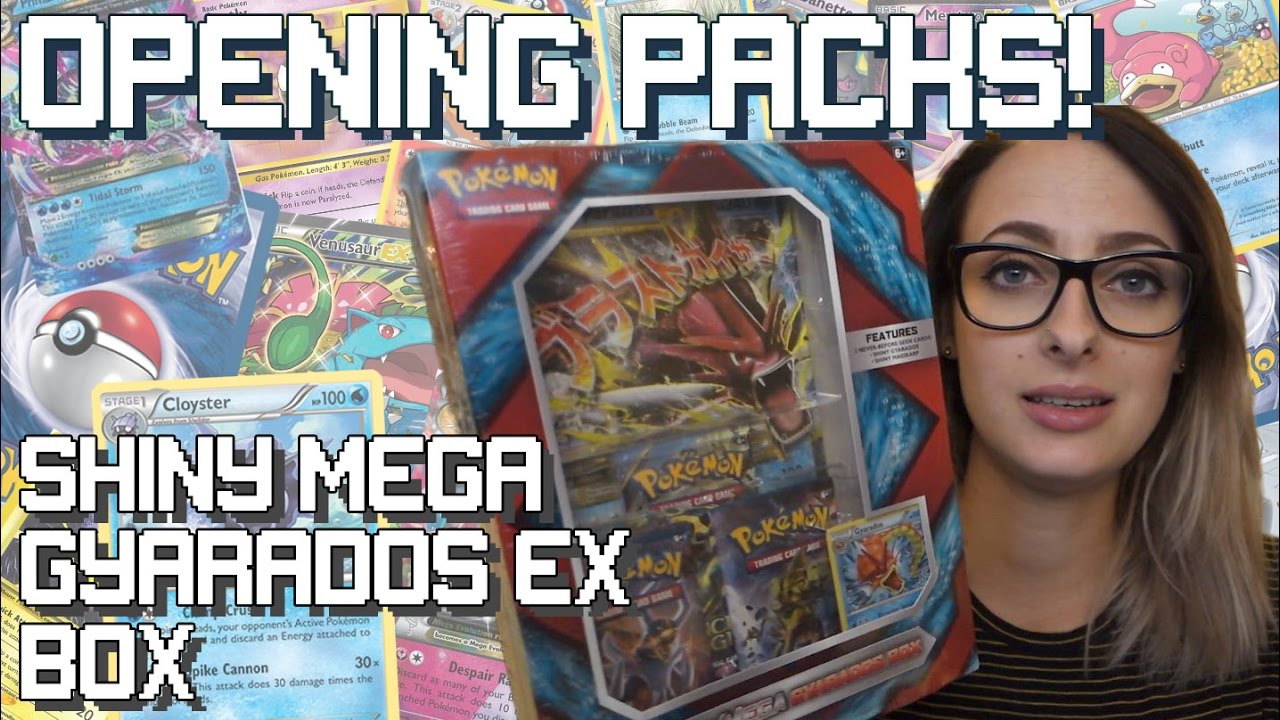 Opening Packs: Shiny Mega Gyarados EX Box! - YouTube