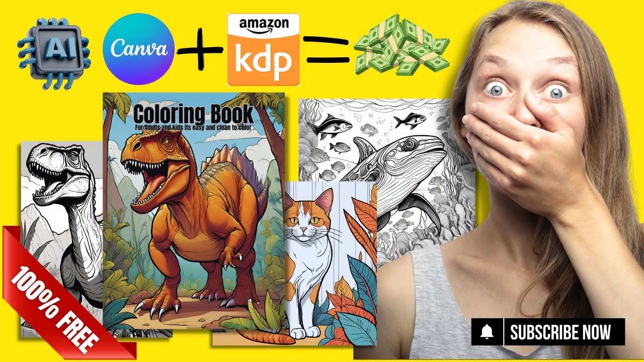 How to Create a Coloring Book for FREE with AI and Canva - YouTube