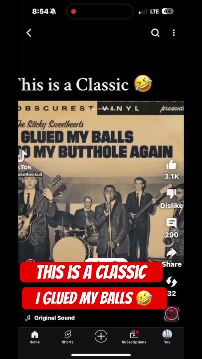 I Glued my Balls - YouTube