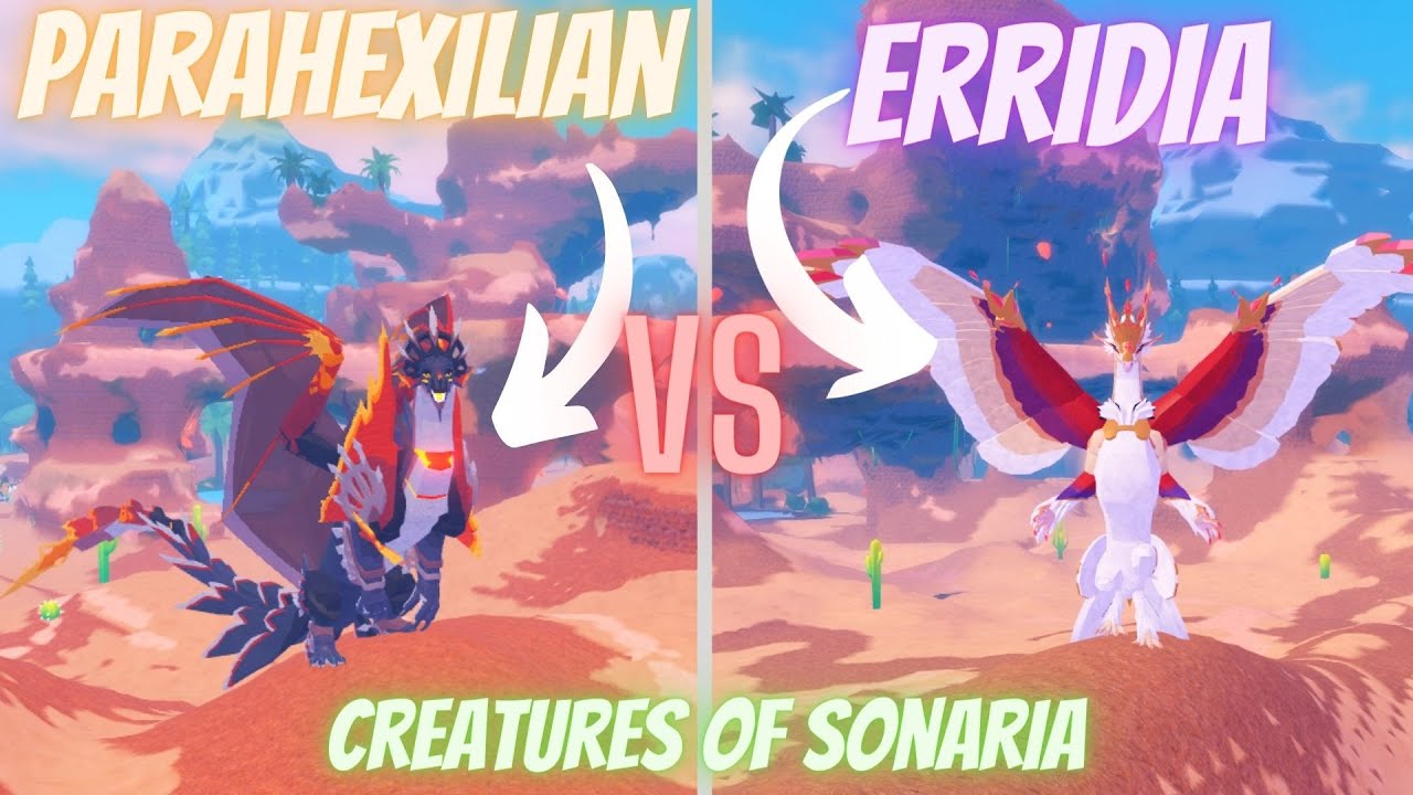 ERRIDIA VS PARAHEXILIAN Creatures Of Sonaria YouTube