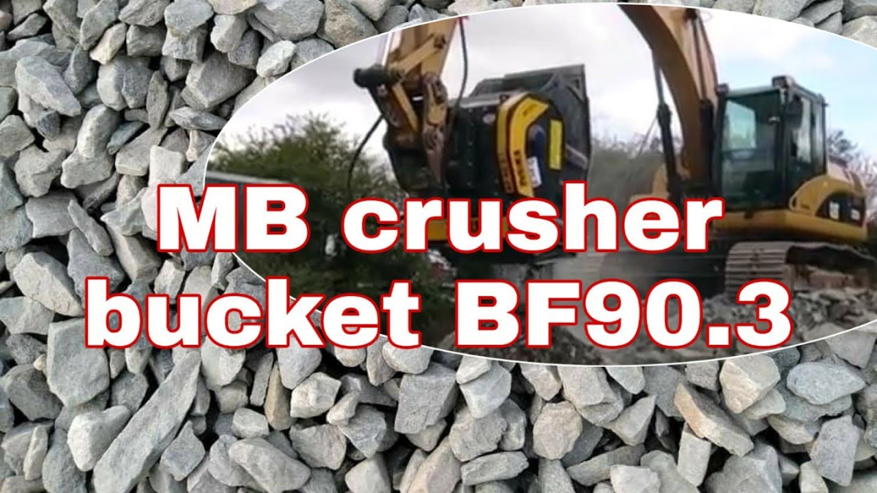 MB crusher bucket BF90.3 very good crushing system just only one size ...