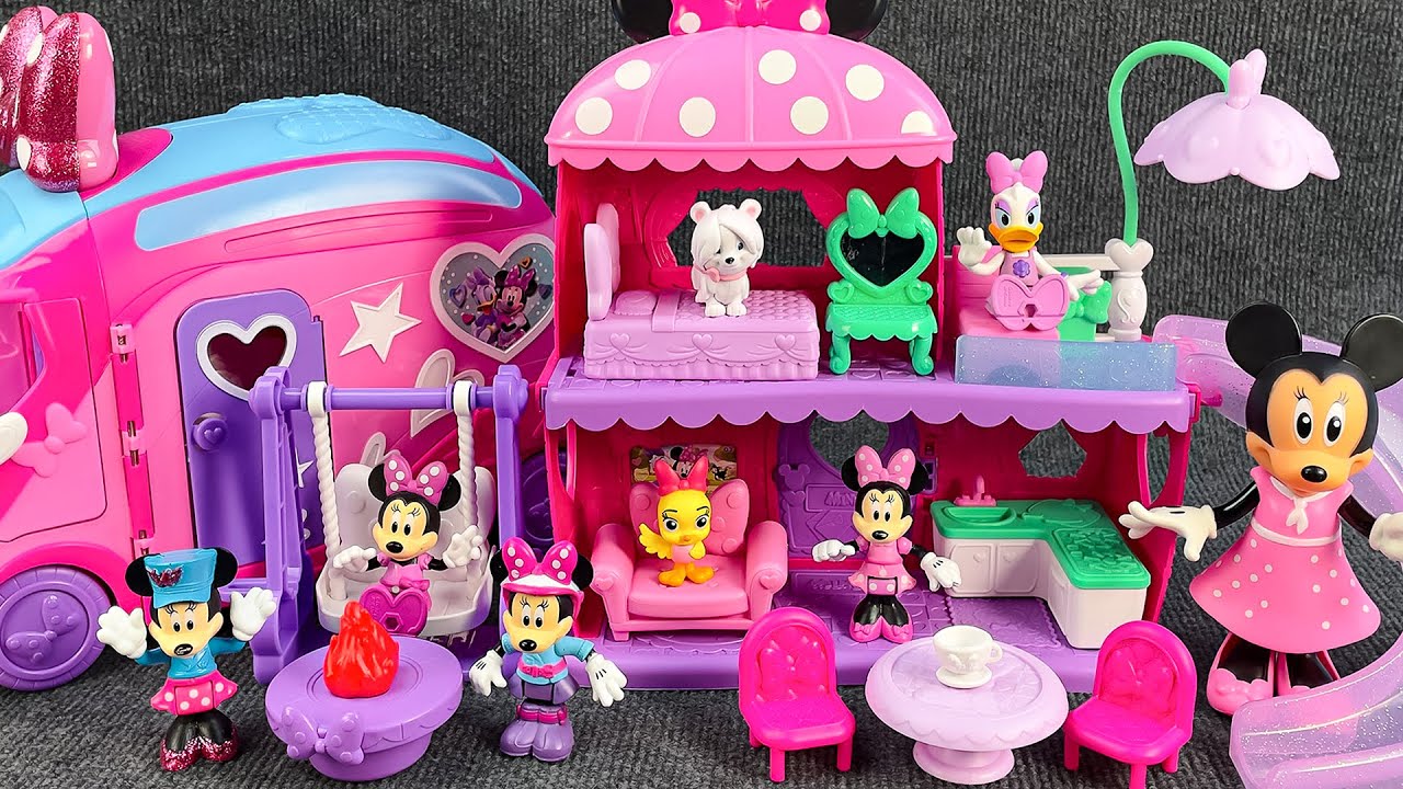 Disney Minnie Mouse House Playset | Unboxing Disney Minnie Mouse Toy ...