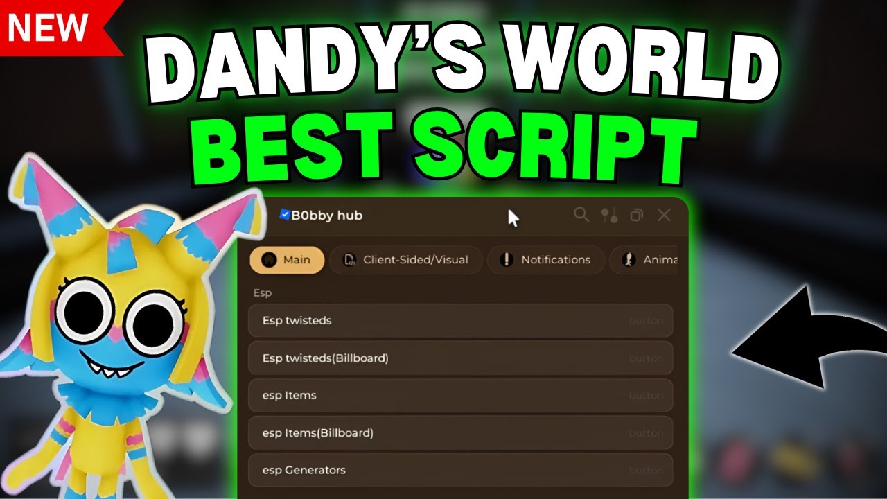 *BEST* Dandy's World Script (Bobby Hub 2025) (Speed Value, NoClip ...