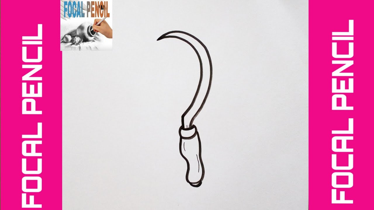 Learn How To Draw A Sickle ( Farm Tools Drawing) - YouTube