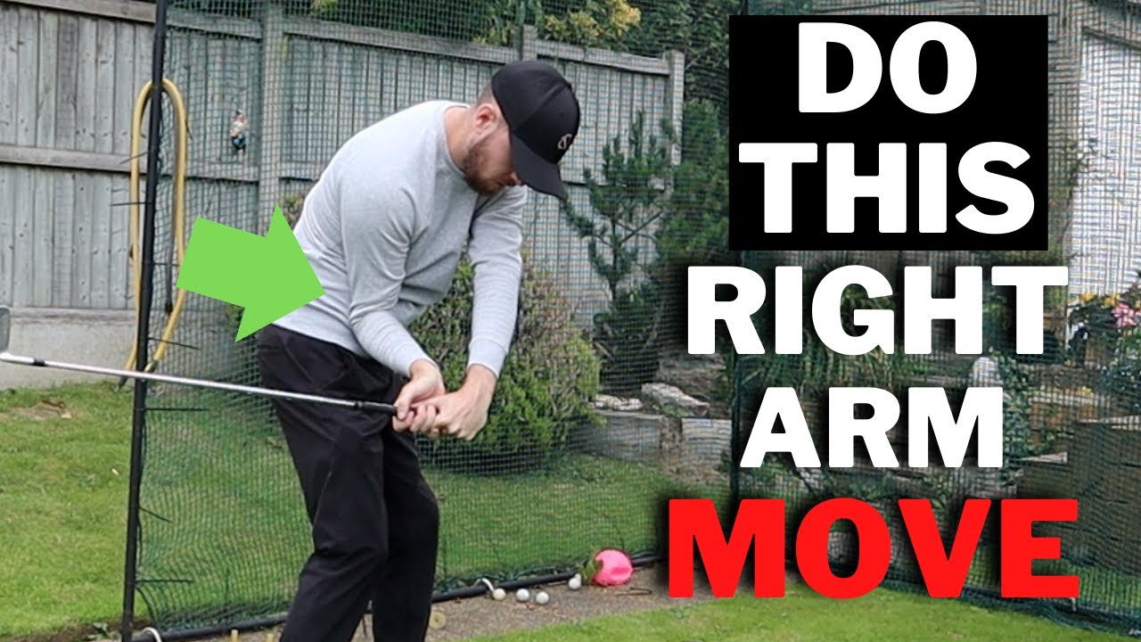 INSTANTLY Rotate Better In the Golf Downswing With This Right Arm Move ...