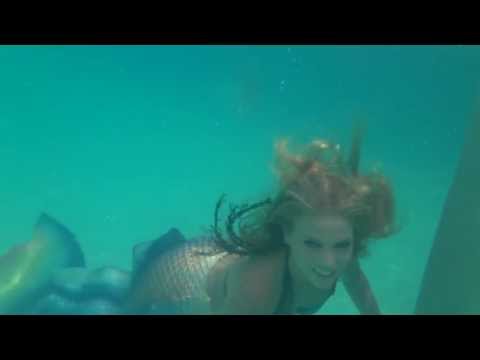 Trina Mason the mermaid in the Wyndham hotel pool for Merpalooza 2012
