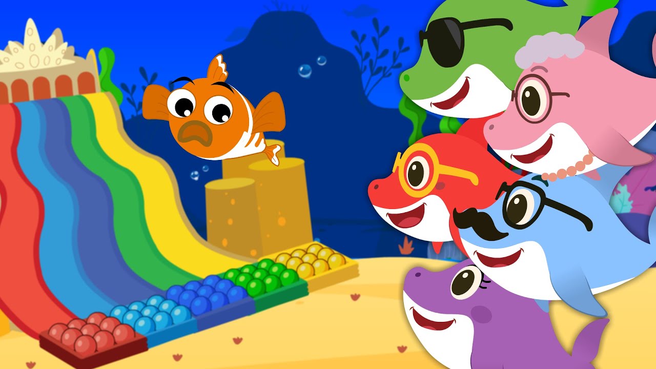 Learn Colors with Baby Shark | Nursery Rhymes | Little Fish Tales | # ...