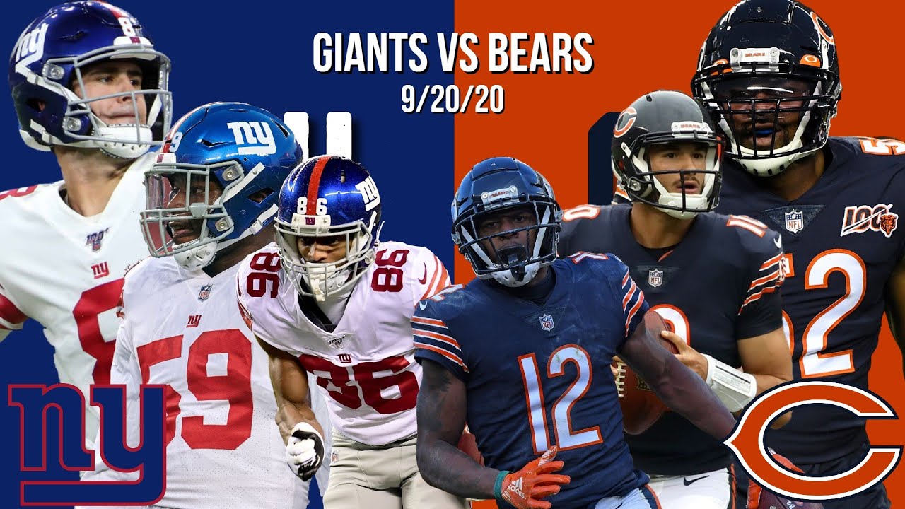 NEW YORK GIANTS VS CHICAGO BEARS PREVIEW!!! First win of the season ...