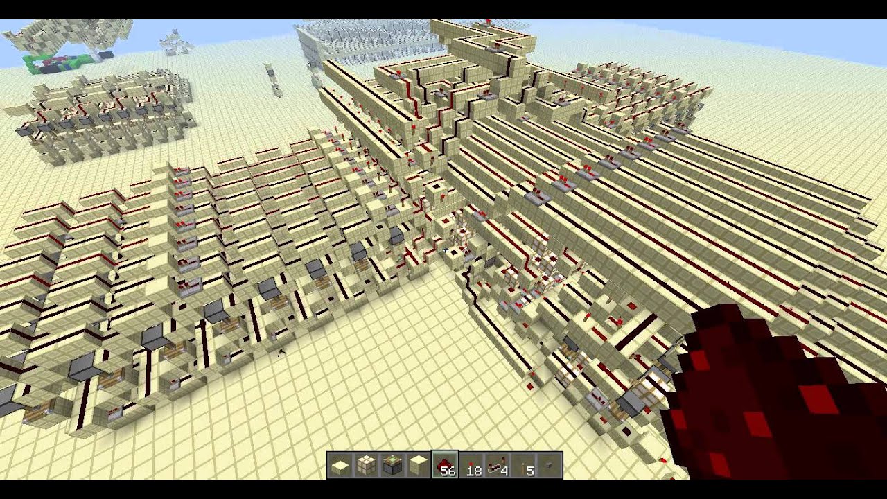 8-bit Redstone CPU in Minecraft - YouTube