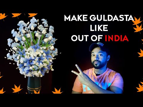 guldasta making with trending design,...how to make a gudasta - YouTube