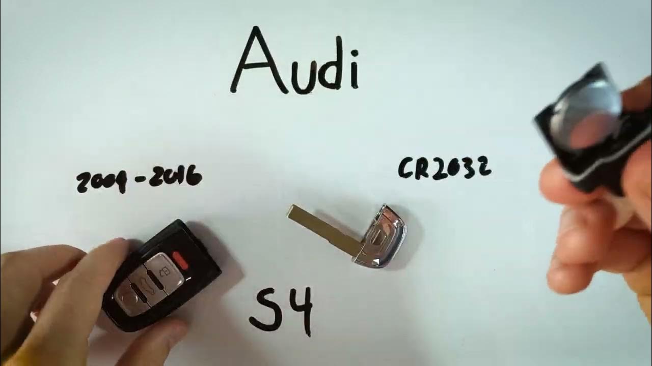 Audi S4 Key Fob Battery Replacement (2009 - 2016) - YouTube
