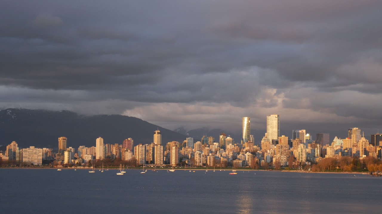 Vancouver Skyline at Sunset - 4K Video - YouTube