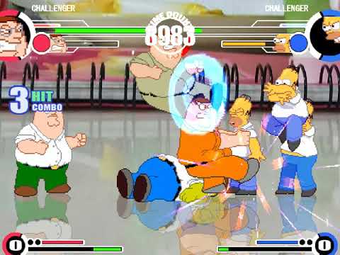 MUGEN Peter X4 vs Homer X4