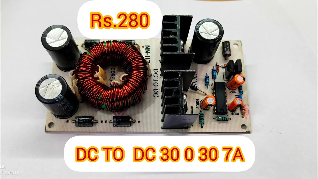 DC to DC converter aur PCB 30 0 30 7A - YouTube