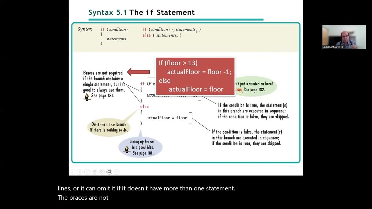 Big Java Chapter 5 Decisions Part 1 – if statement - YouTube