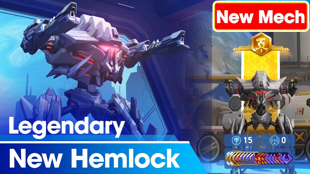 Mech Arena VN# 983| Hemlock robot huyền thoại mới - EM Rifle 12 - YouTube