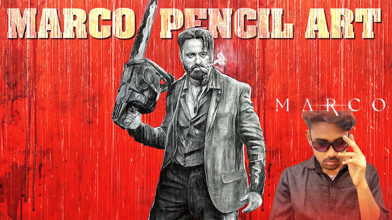 MARCO Sketch Art Work | #marco #unnimukundan #Art - YouTube