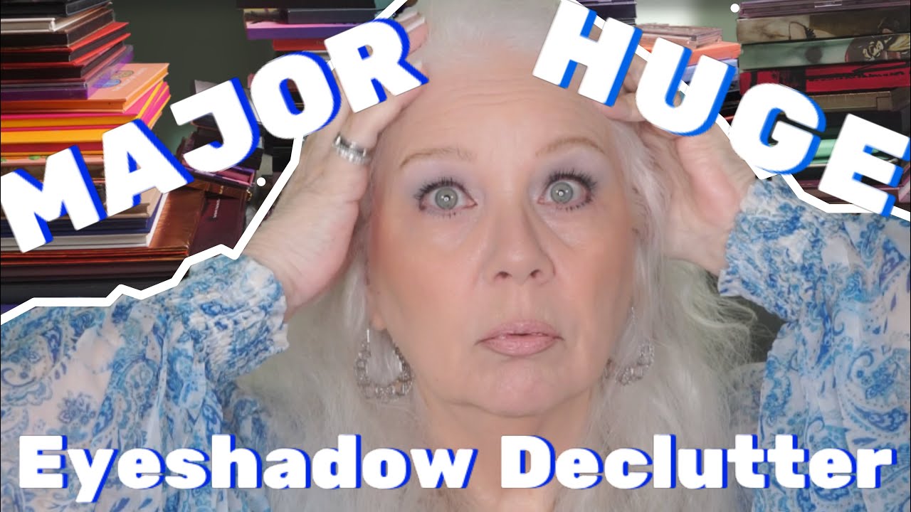 MAJOR HUGE Eyeshadow Declutter! This is a long one! - YouTube