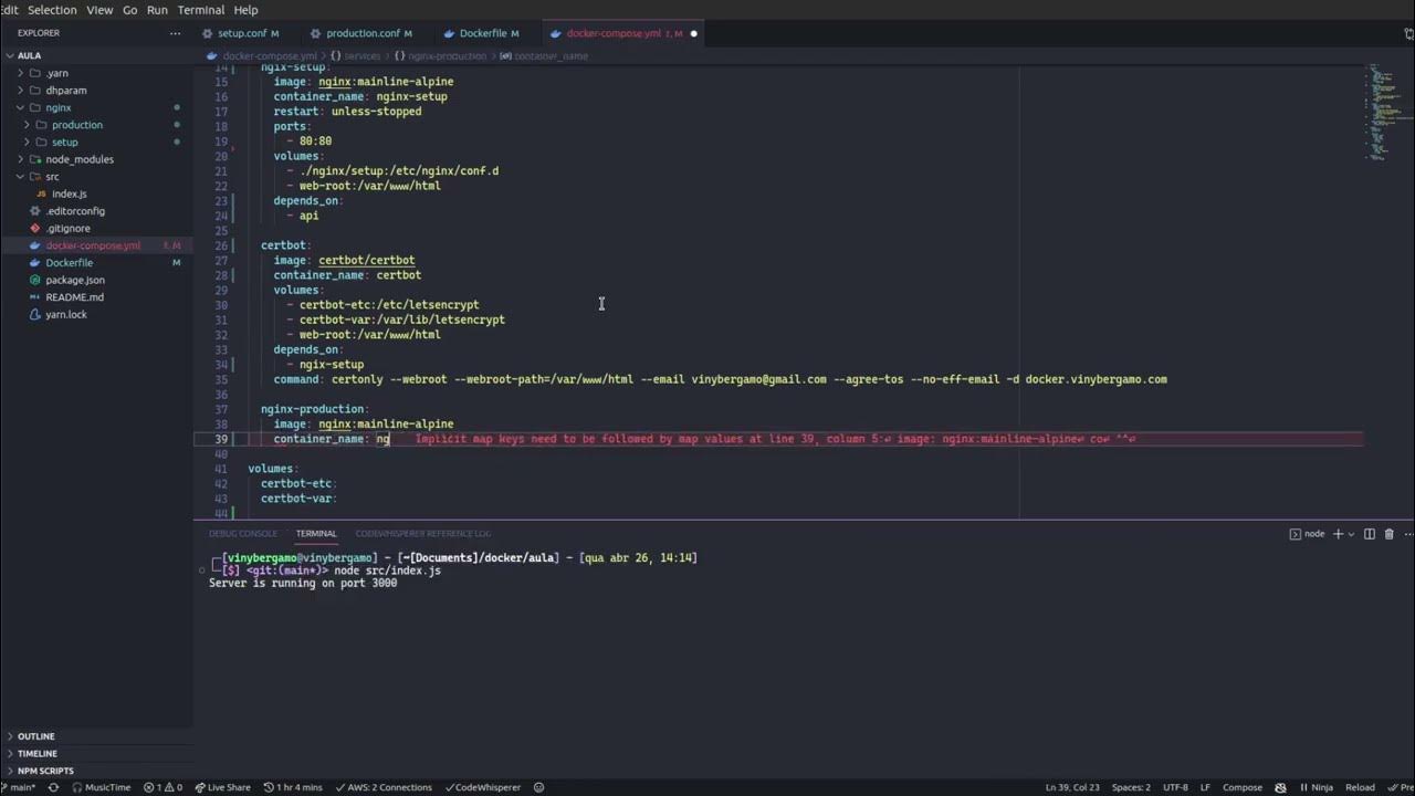 Desvendando o segredo: Como fazer o Deploy de uma API Node na AWS com Docker, Nginx e Let's ...