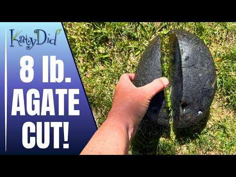 Cutting an 8 lb AGATE - PLUS Many Other Gorgeous Rocks