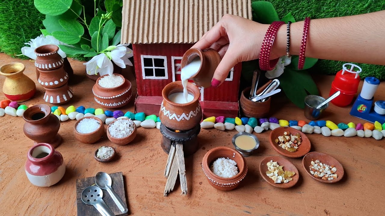 Miniature Kheer Recipe | Nuakhai Special Kheeri + Kakara Pitha | Kakara Pitha | Tiny Miny ...