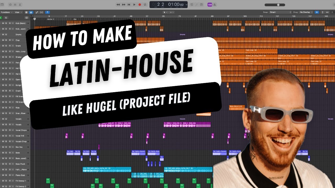HOW TO LATIN HOUSE LIKE HUGEL (Logic File Download) - YouTube