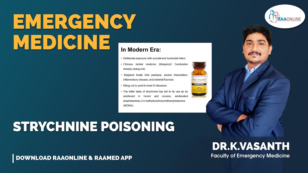 Emergency Medicine | Strychnine Poisoning | Raaonline #medicine # ...