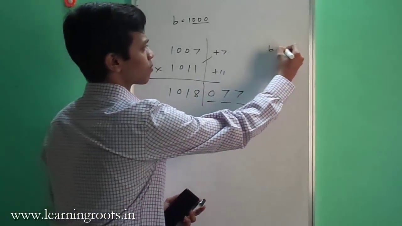 Vedic Maths - Multiplication of Numbers close to a base - YouTube