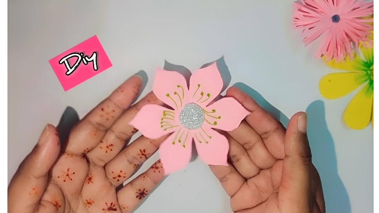 How to make a beautiful flower for home decoration 🌸 / How to make ...