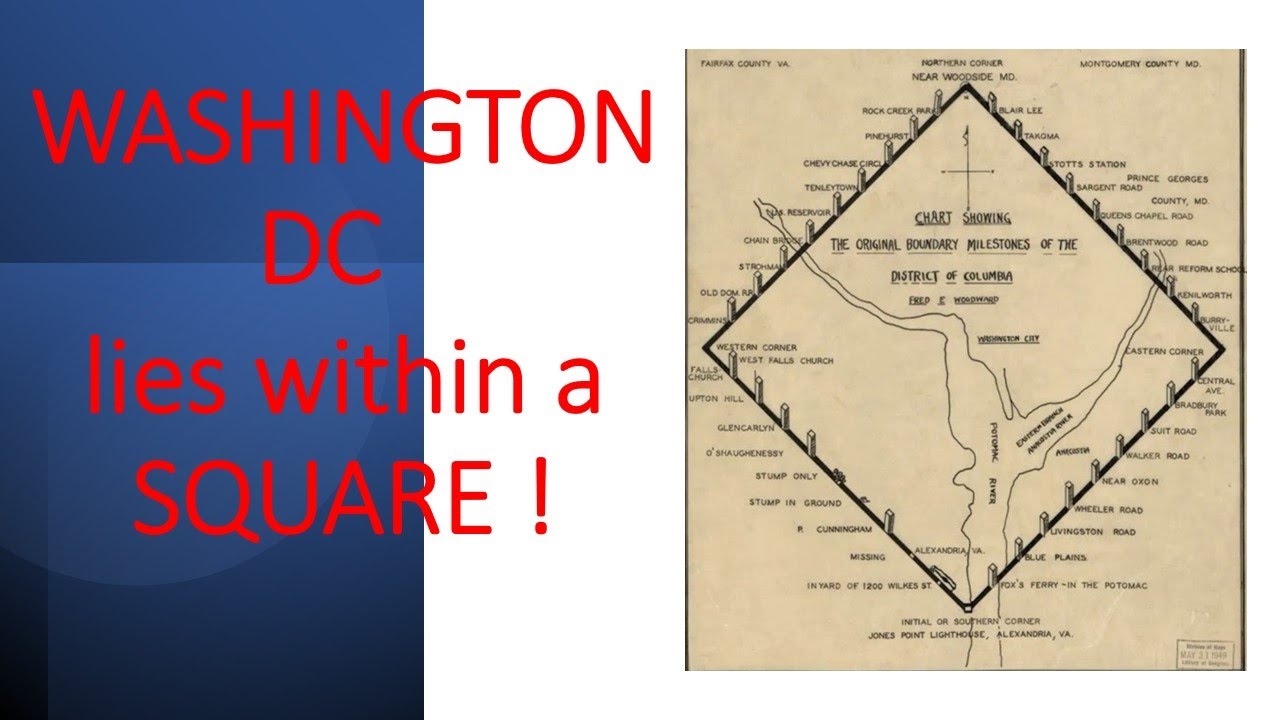 Why are the boundaries of WASHINGTON DC in the form of a SQUARE ? - YouTube