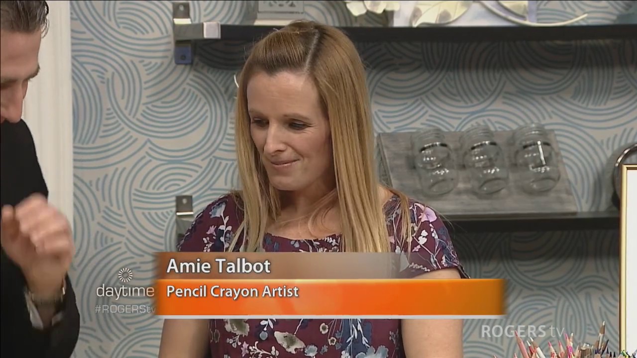 Pencil crayon art with Amie Talbot on daytime Ottawa - YouTube